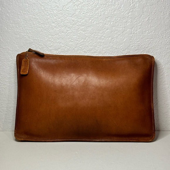 Coach | Bags | Coach Vintage Leather Slim Portfolio Document Holder ...